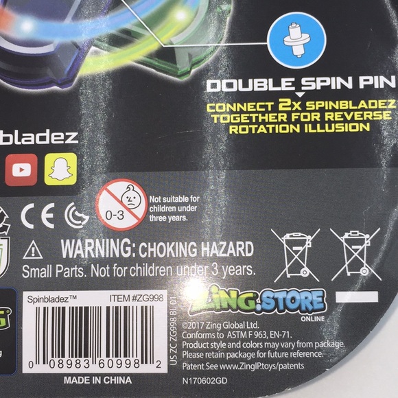 Zing | Toys | Spinbladez Spin Circuits Skill Play Triple Light Effect ...